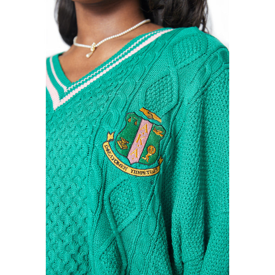 AKA® Oversized Cable Knit Sweater – CAUSE For Elegance